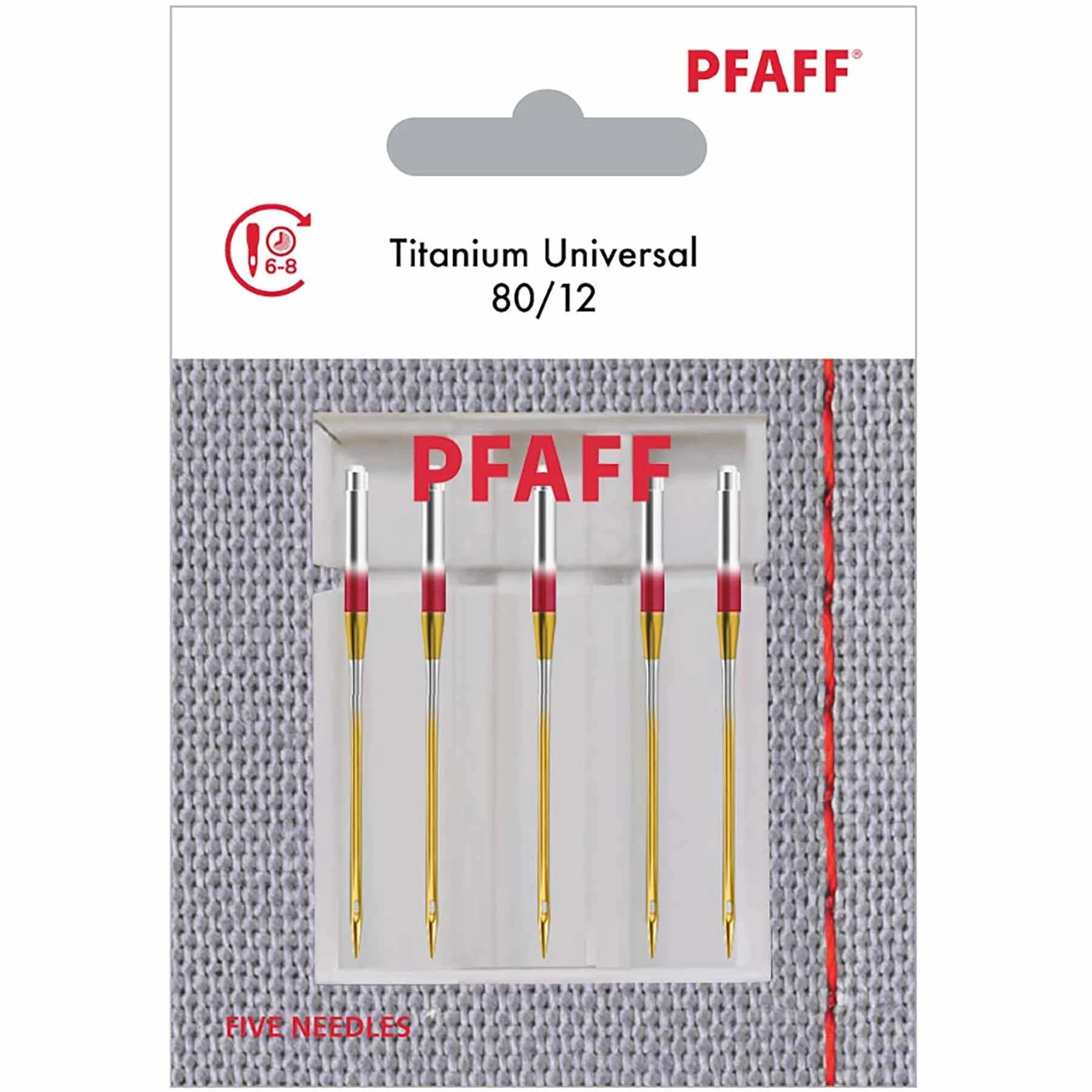 PFAFF® Titanium Universal Needles Size 80/12 5-Pack | PFAFF®